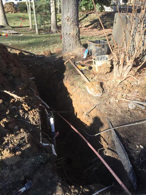 Water Line Replacement-Replaced a 130' water line in Lake Ridge